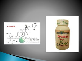 Study of advanced drugs from natural sources of antidiabetic agents | PPTX