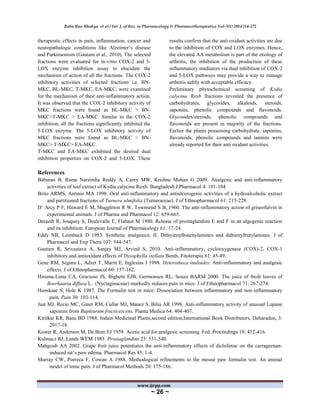 Study of analgesic and anti inflammatory activity of different ...