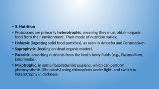 Study of animals from Protozoa, (Amoeba, Paramecium, Euglena) and ...