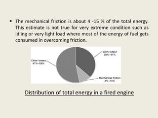 Study of automobile engine friction and reduction trends | PPT