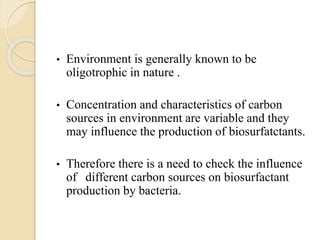Study of Biosurfactant | PPTX