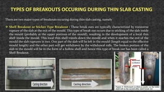 Study of breakouts in thin slab caster | PPTX