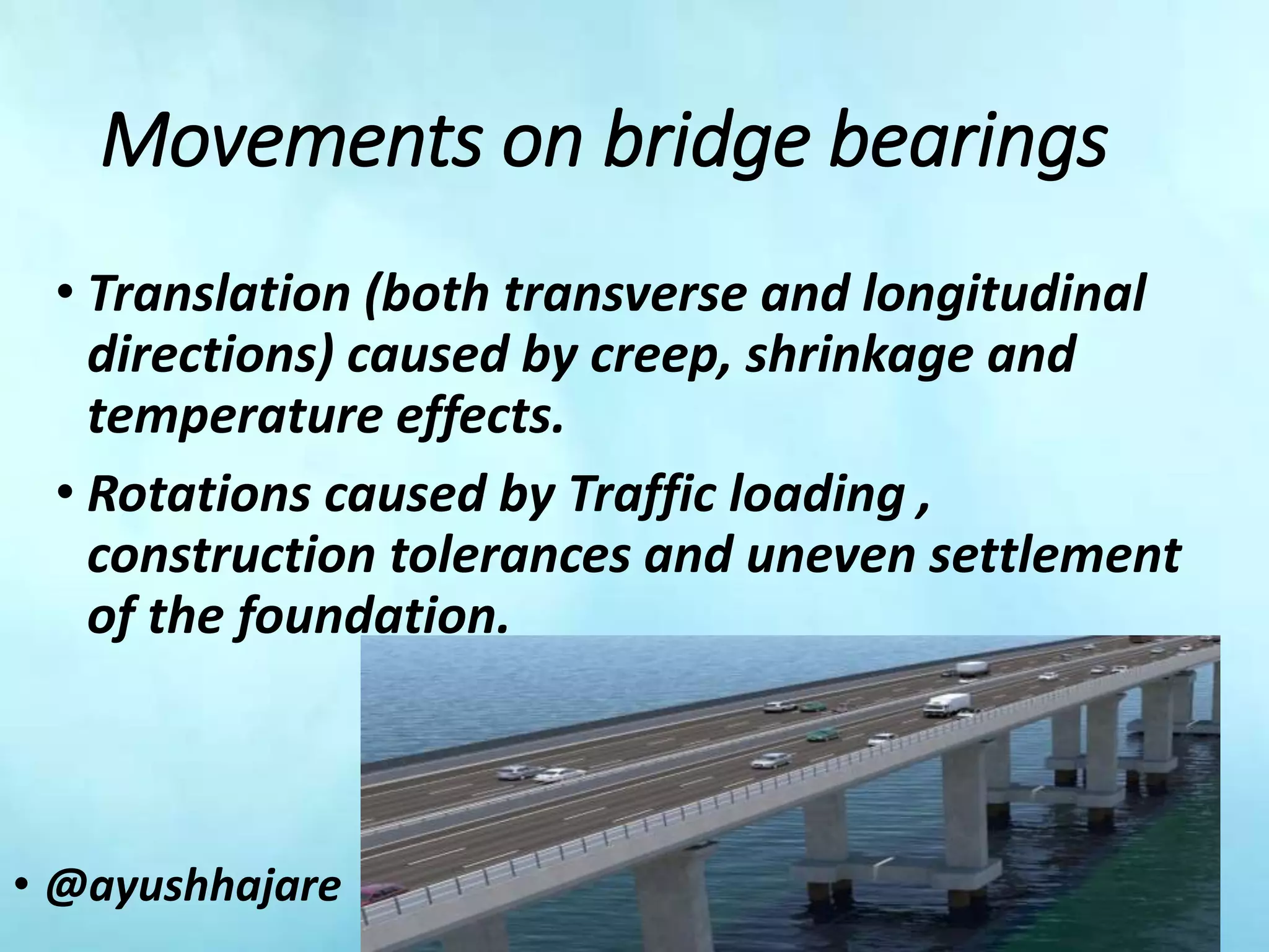 Study of Bridge Bearings | PPTX