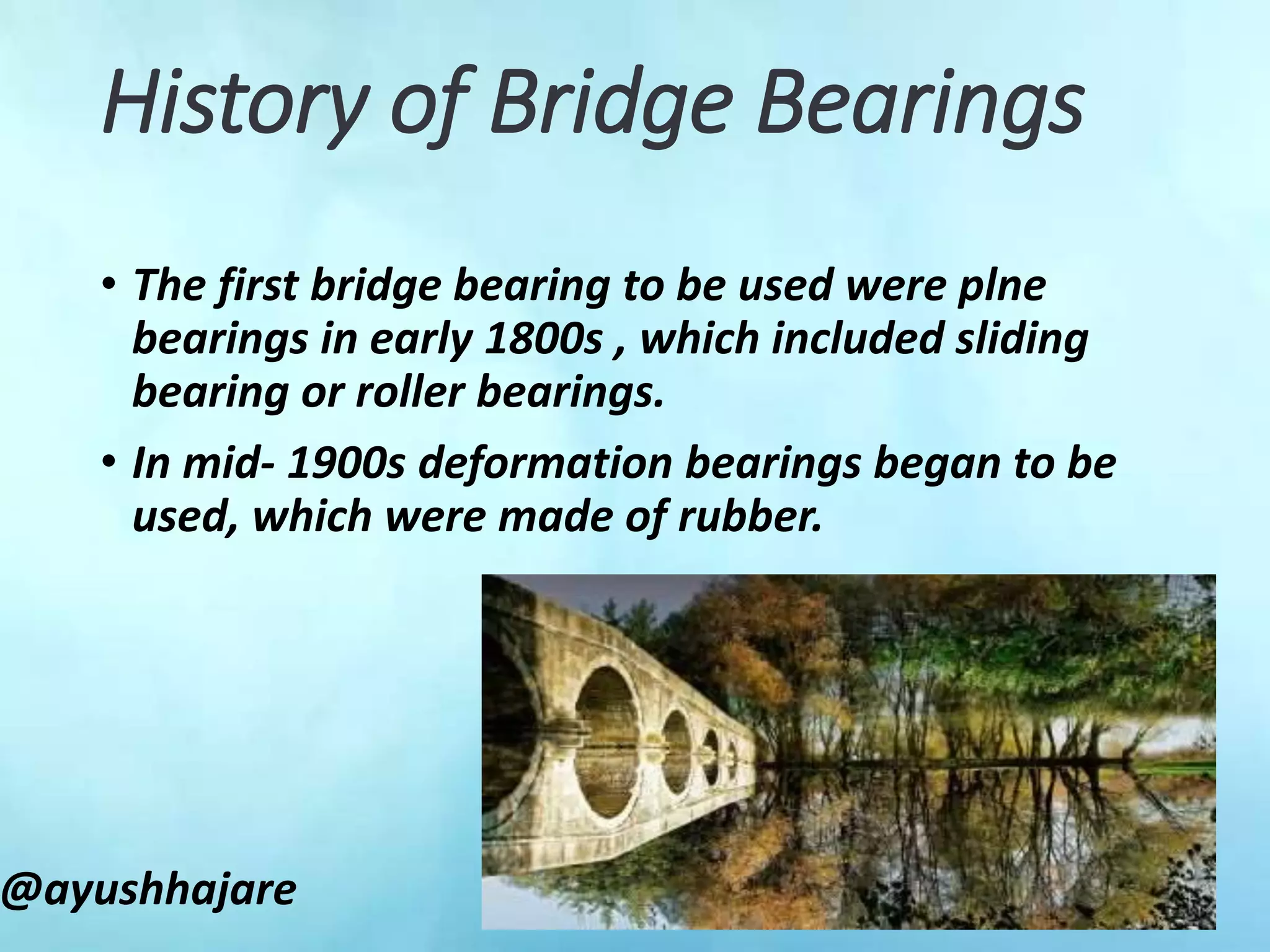 Study of Bridge Bearings | PPTX
