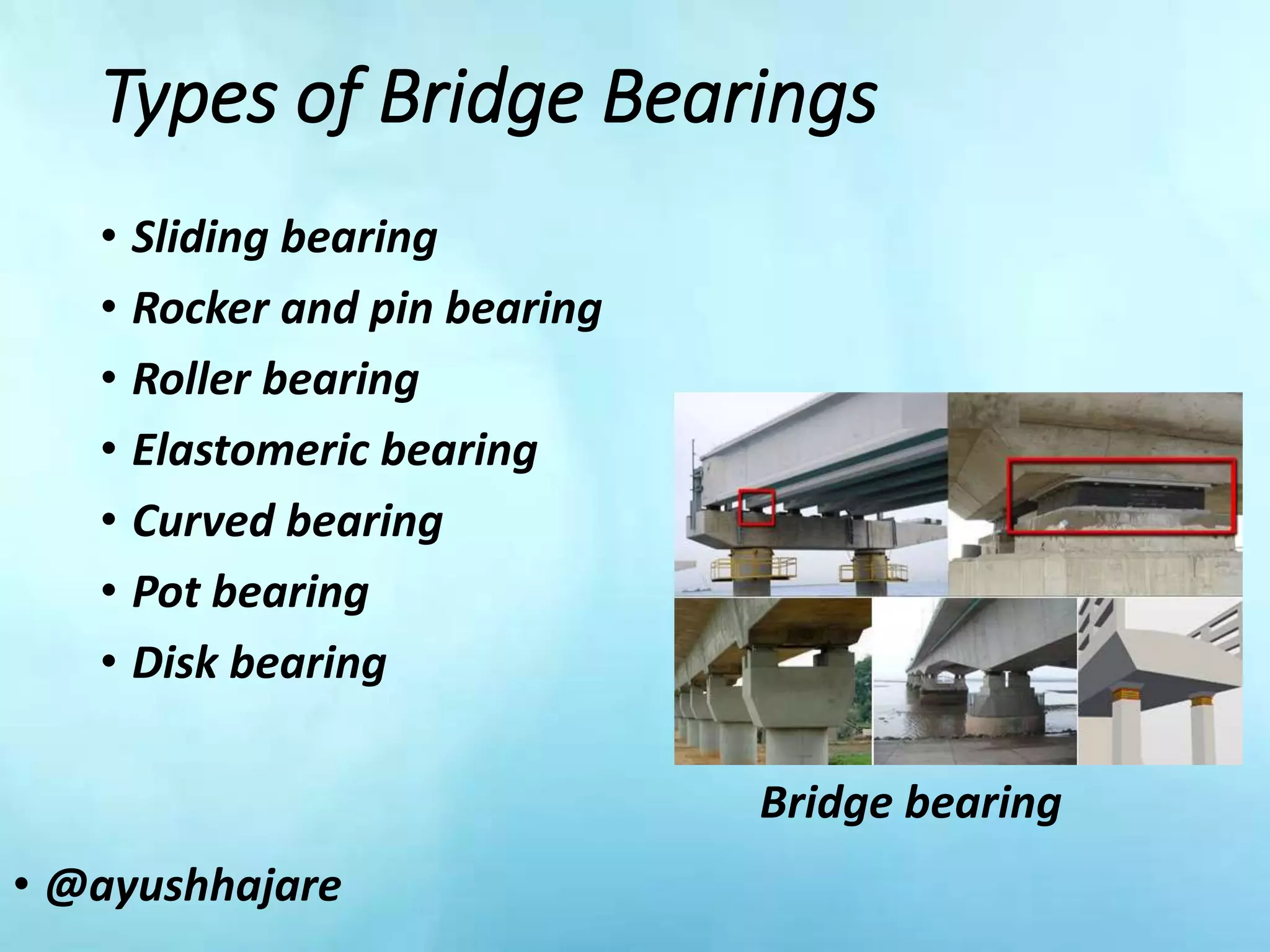 Study of Bridge Bearings | PPTX