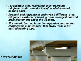 Study of Bridge Bearings | PPTX