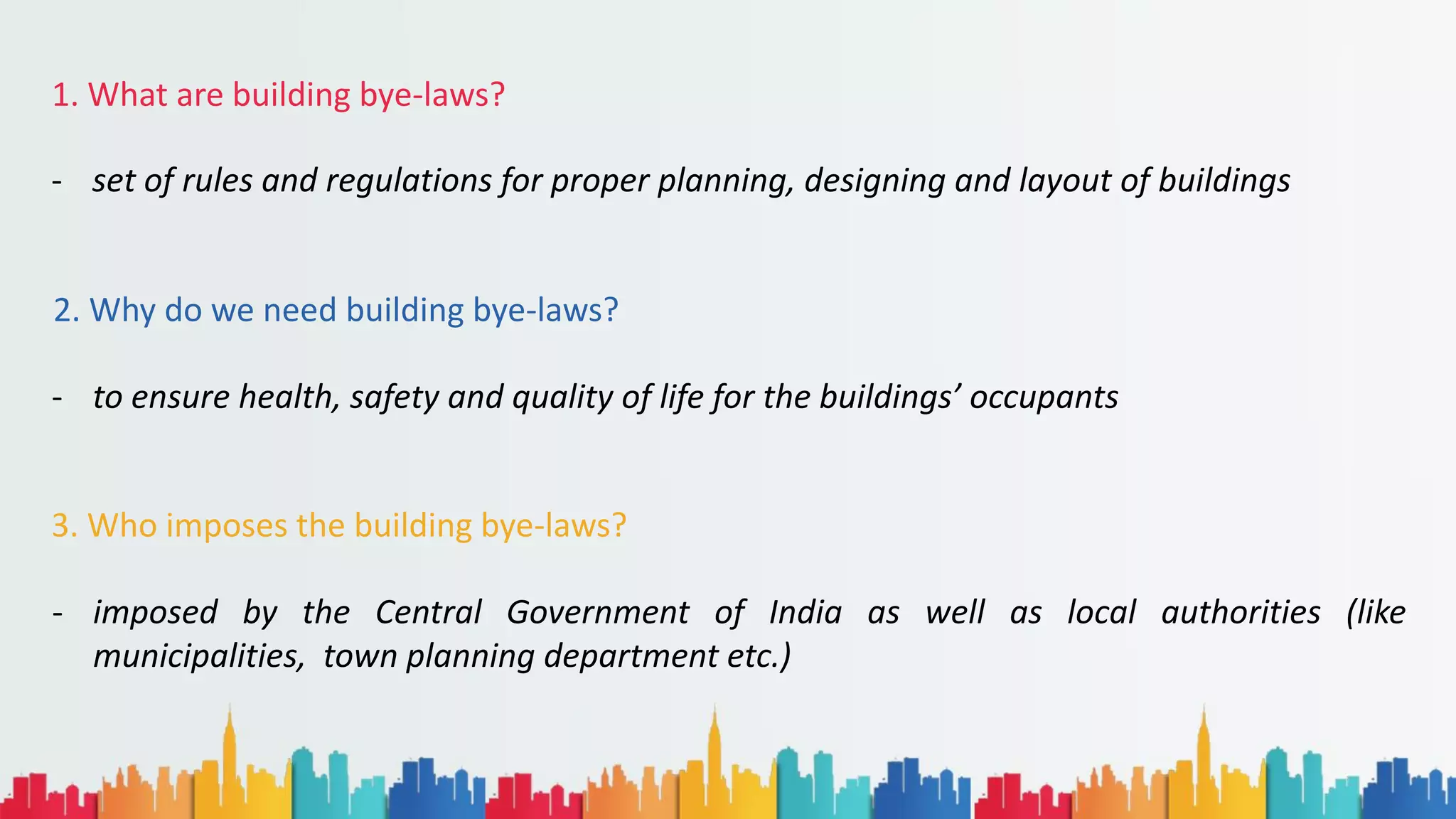 Building Bye Laws for Residential Buildings | PDF