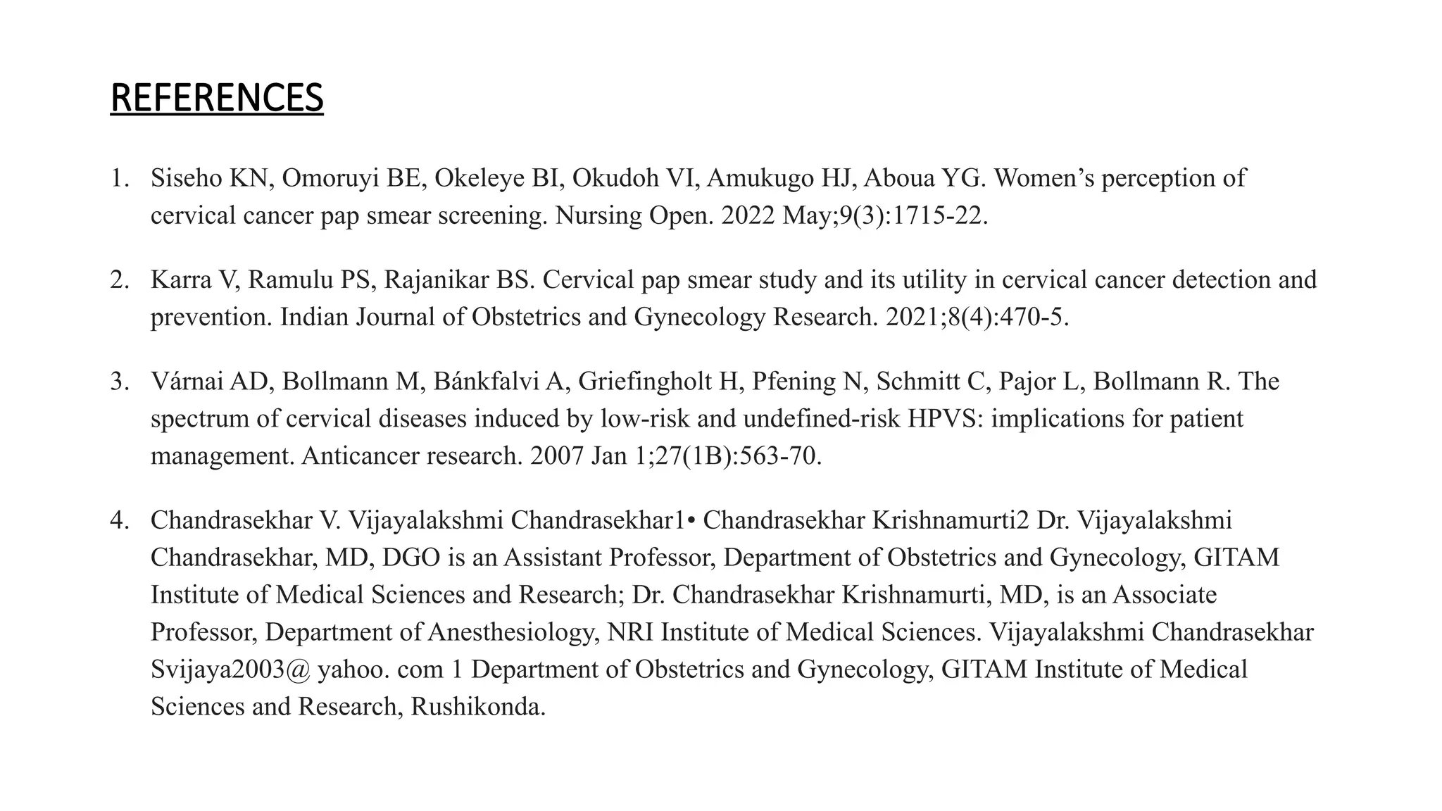 STUDY OF CERVICAL PAP SMEARS BASED ON BETHESDA.pptx