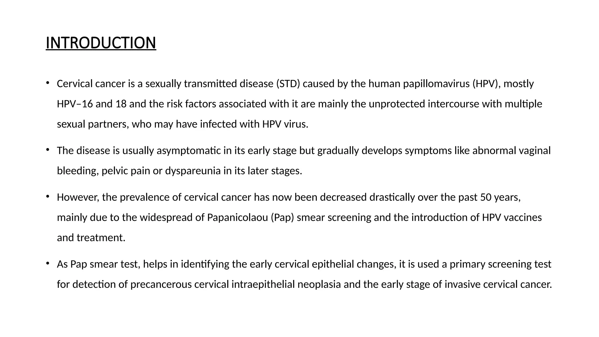 STUDY OF CERVICAL PAP SMEARS BASED ON BETHESDA.pptx