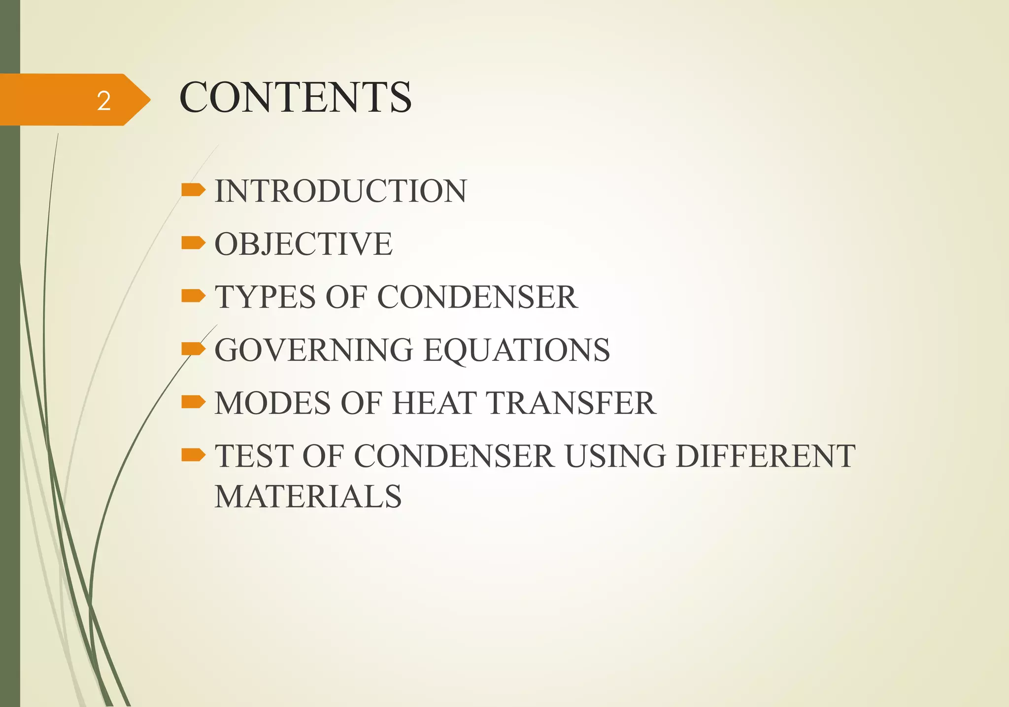 STUDY OF CONDENSER AND ITS DIFFERENT TYPES | PPTX | Physics | Science