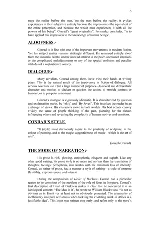 Study of Conrad from Different Angles | DOC