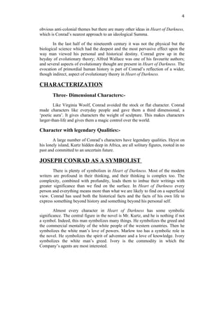 Study of Conrad from Different Angles | DOC