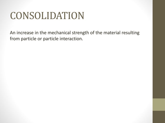 Study of consolidation parameters | PPTX | Chemistry | Science
