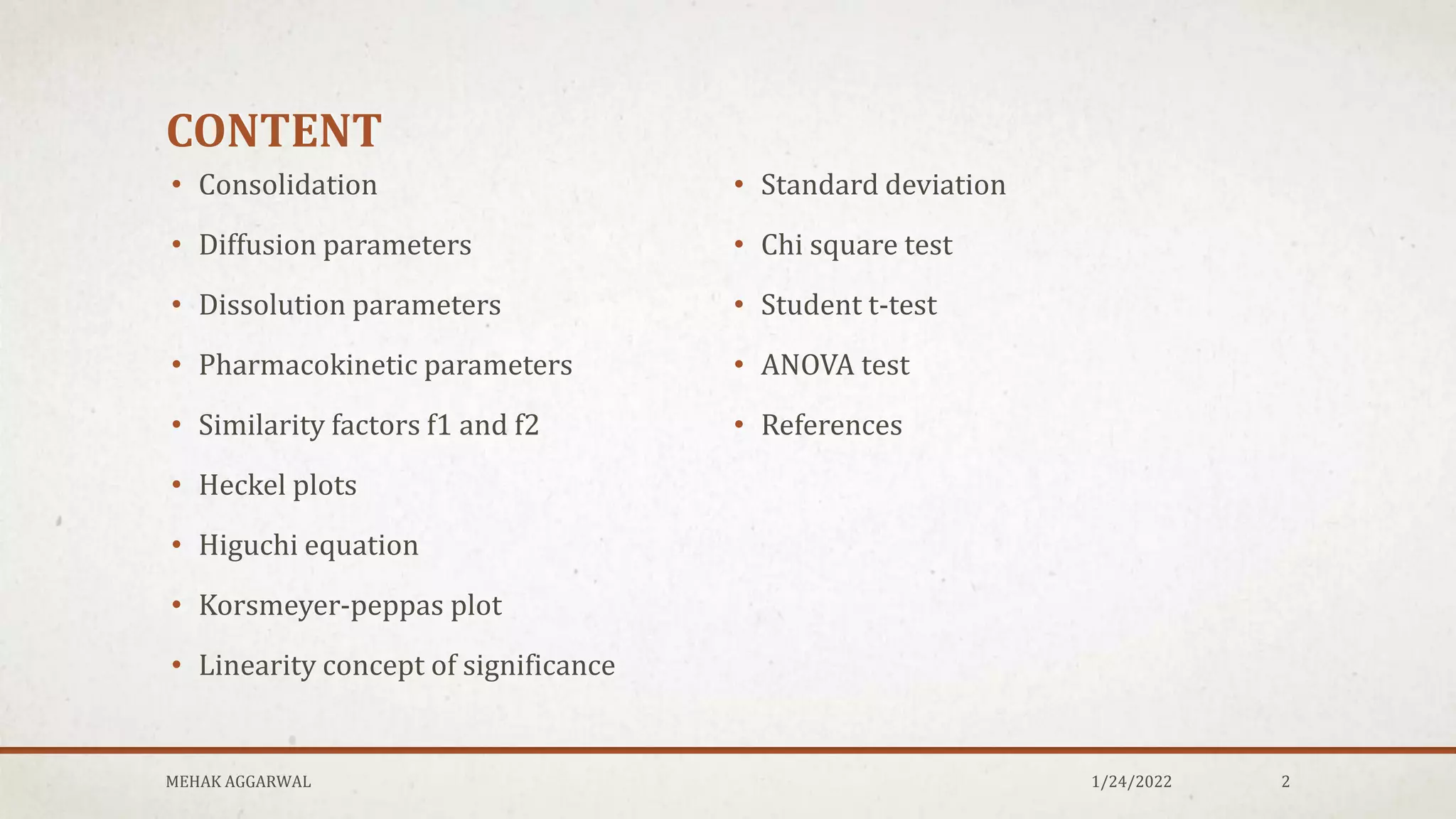 Study of consolidation parameters | PPTX