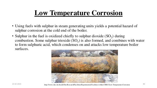 Study of corrosion and erosion in boilers