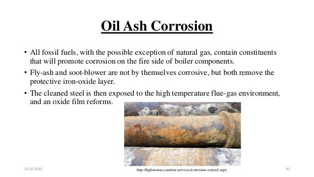 Study of corrosion and erosion in boilers