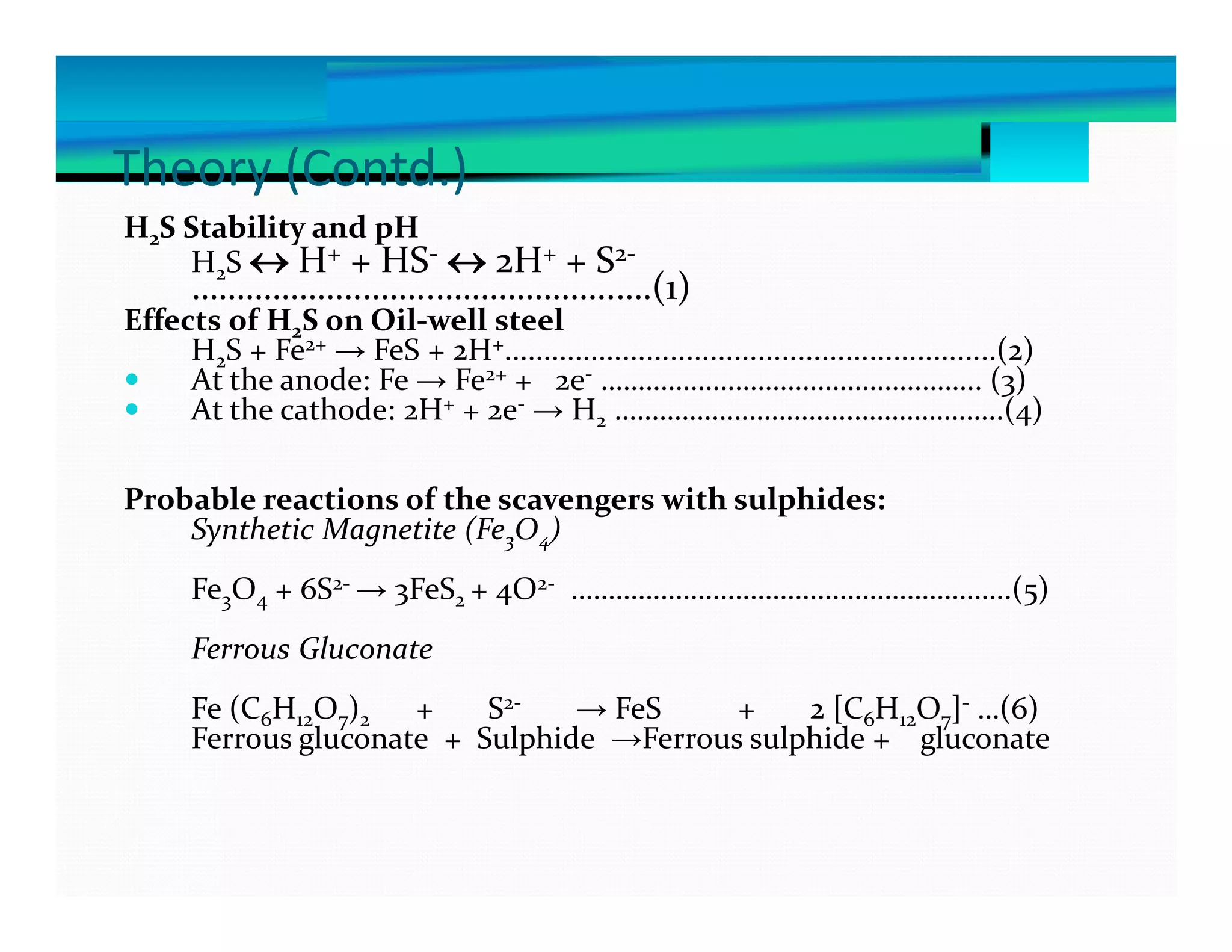 Study of corrosion control effect of H2S scavengers in drilling fluids ...