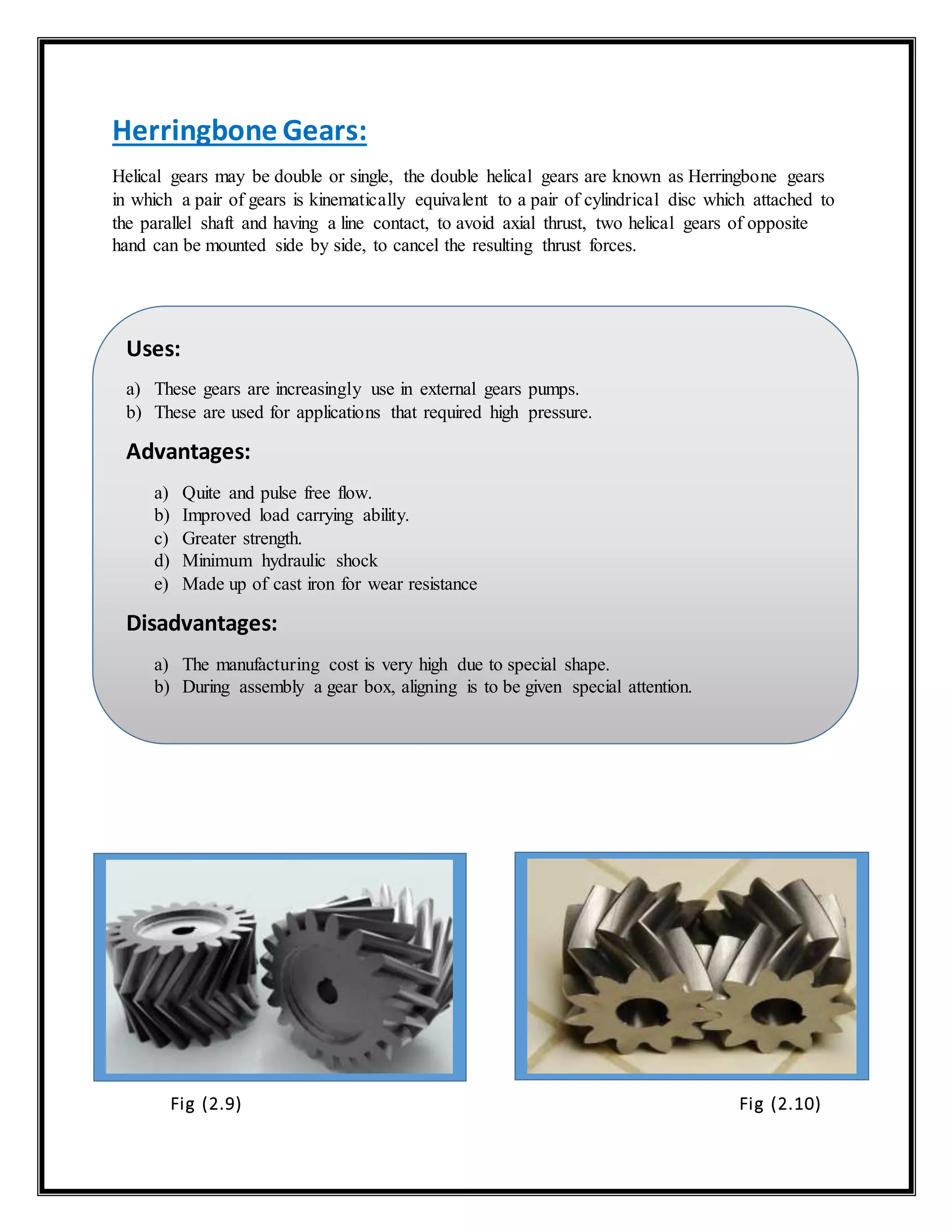 Study of different types of Gears | DOCX
