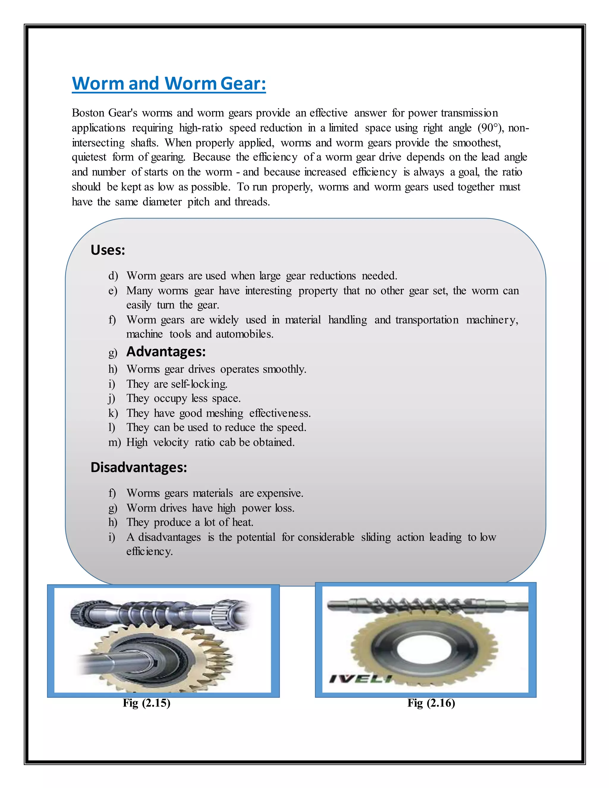 Study of different types of Gears | DOCX