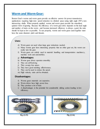Study of different types of Gears | DOCX