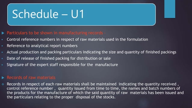 Study OF Drug Schedules – P,T & U - Jurisprudence - 2020 | PPTX