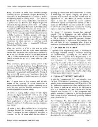 Study of Education related CSR Initiatives of Information Technology ...