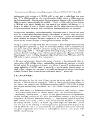 Study of effectiveness of time series modeling (arima) in forecasting stock prices | PDF