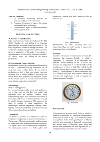 Study of environmental factors at machining workstation a methodology | PDF