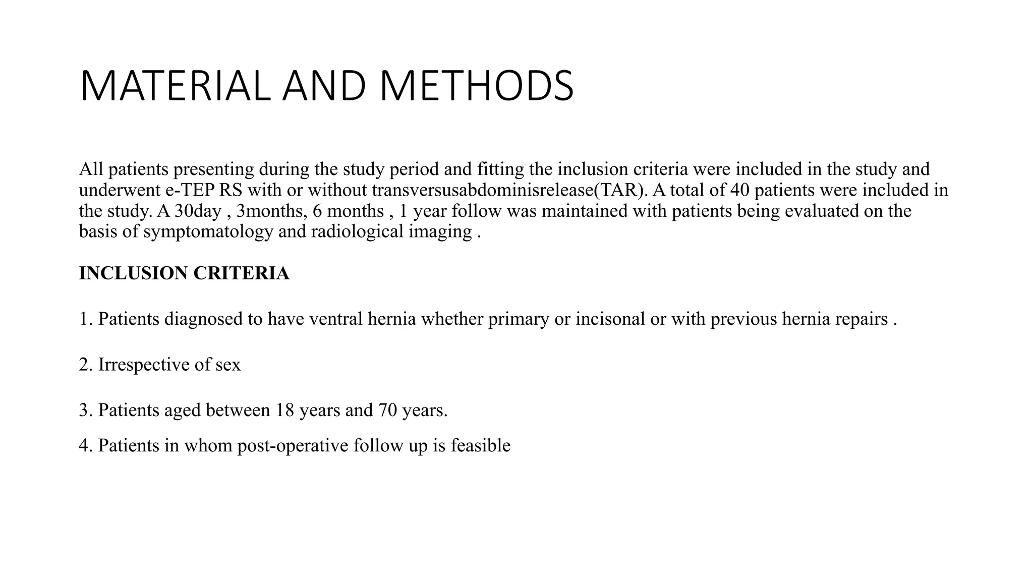 STUDY OF eTEP FOR VENTRAL HERNIA REPAIR.pptx