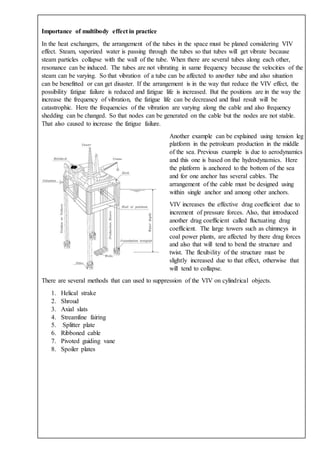 Study of flow induced vibration of a circular cylindrical structure | PDF