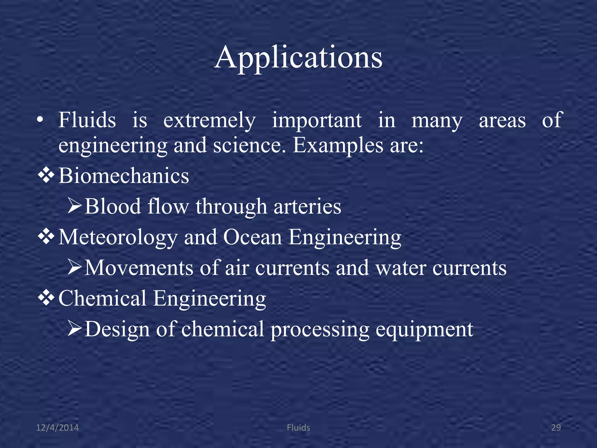 Study of fluids | PPTX | Physics | Science