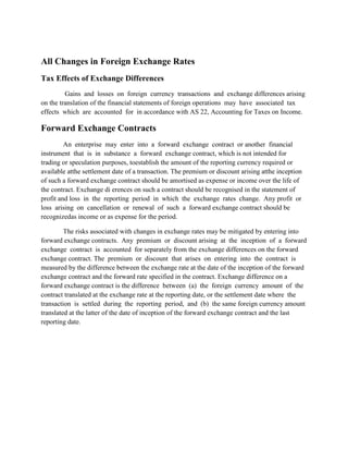 Study of foreign exchange rate. | PDF