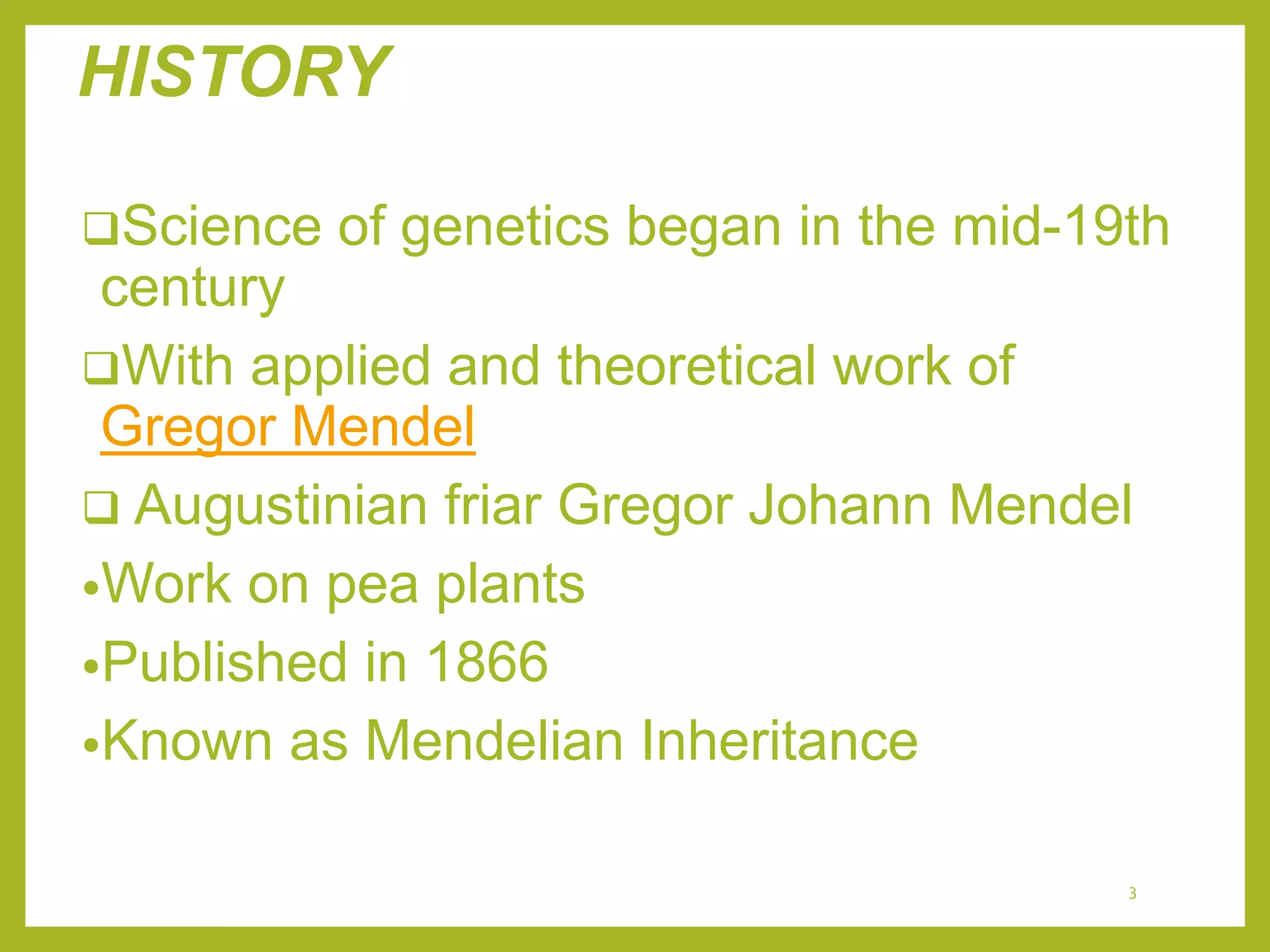 importance of genetics | PPTX