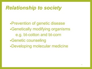 importance of genetics | PPTX