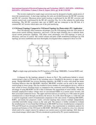 Study of grid connected pv system based on current source inverter | PDF