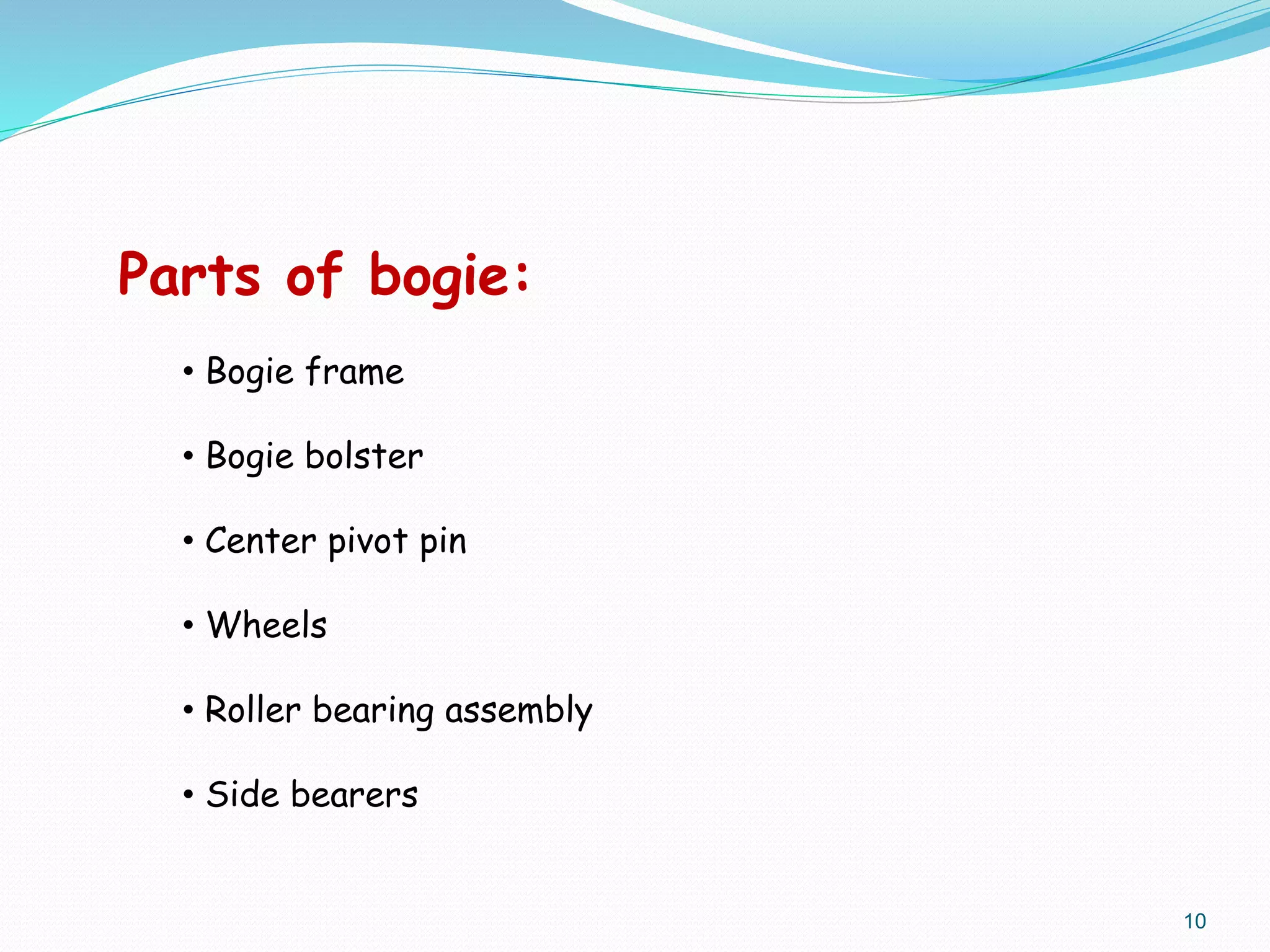 STUDY OF ICF BOGIE | PPTX