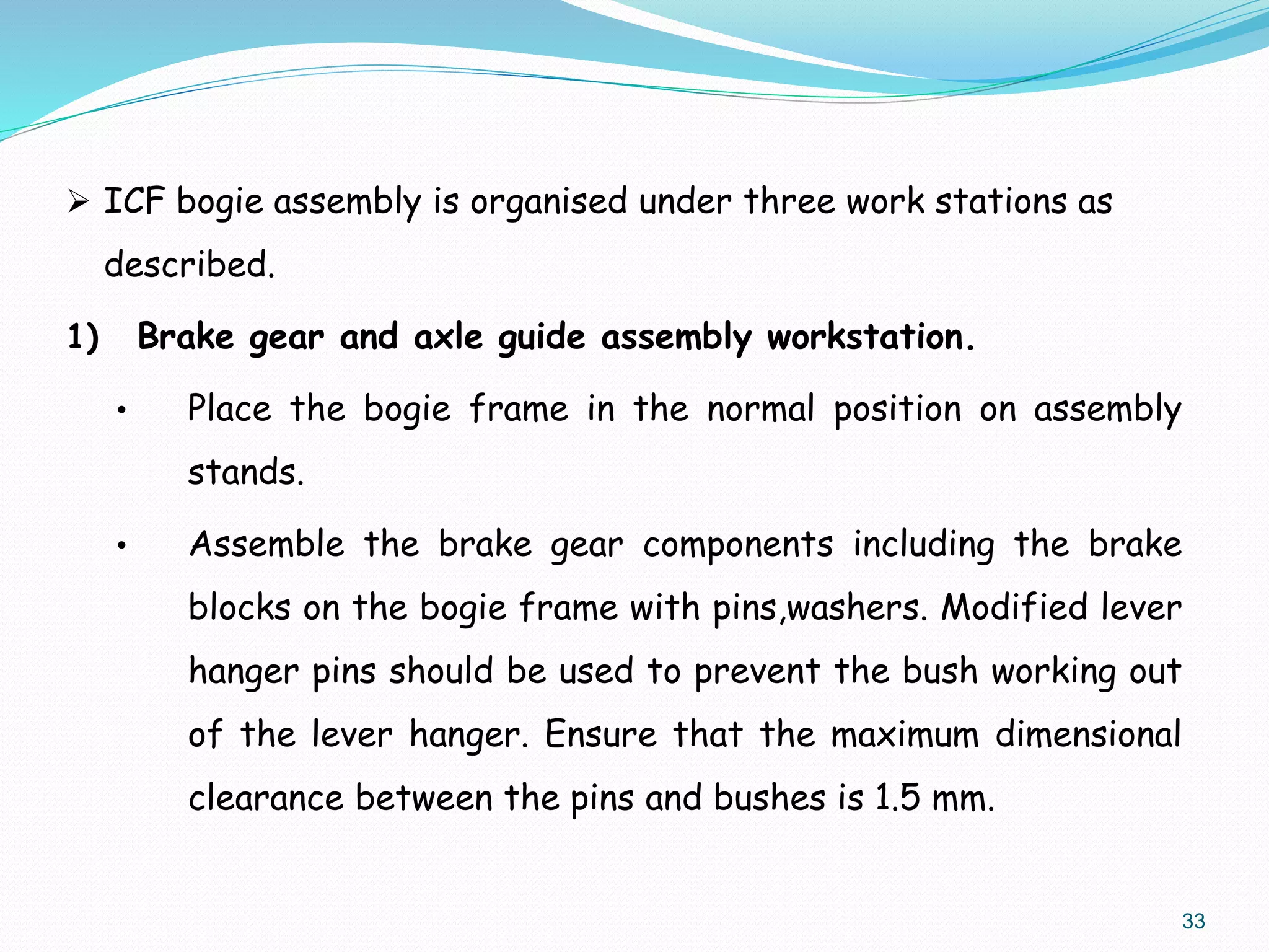 STUDY OF ICF BOGIE | PPTX