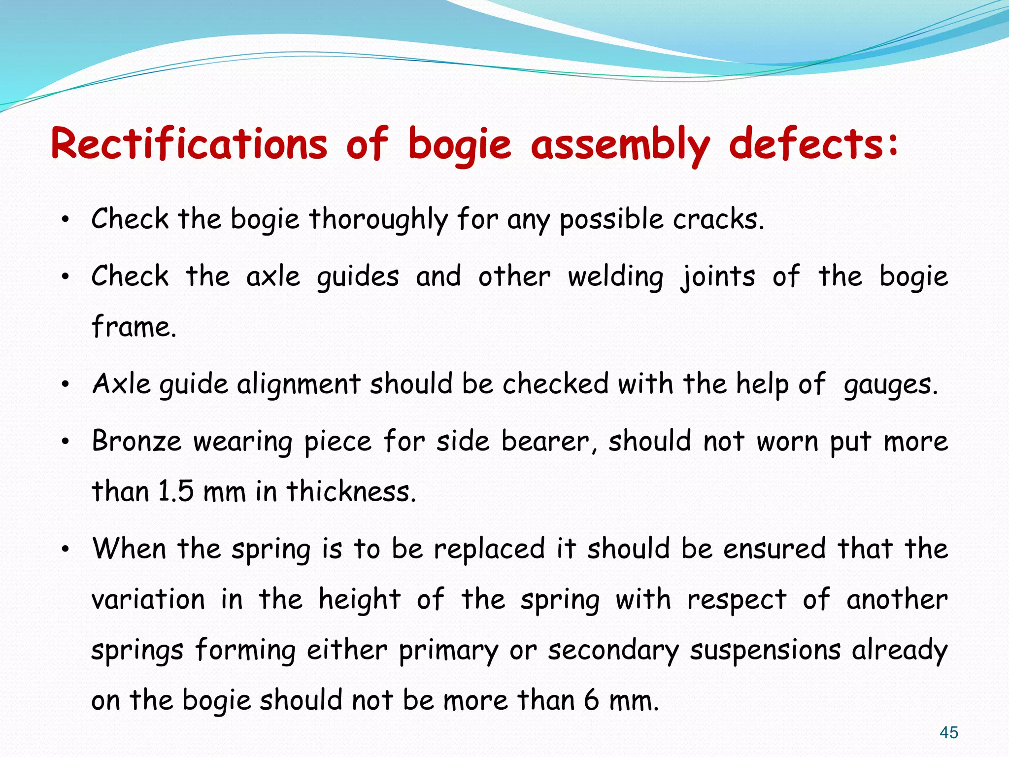 STUDY OF ICF BOGIE | PPTX