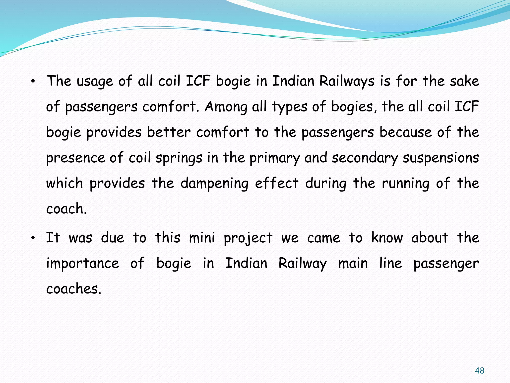 STUDY OF ICF BOGIE | PPTX