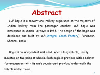 STUDY OF ICF BOGIE | PPTX