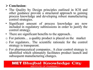 STUDY OF ICH Q8 | PPTX