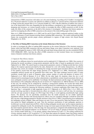 Study of inter story drift demands of multi story frames with rbs ...