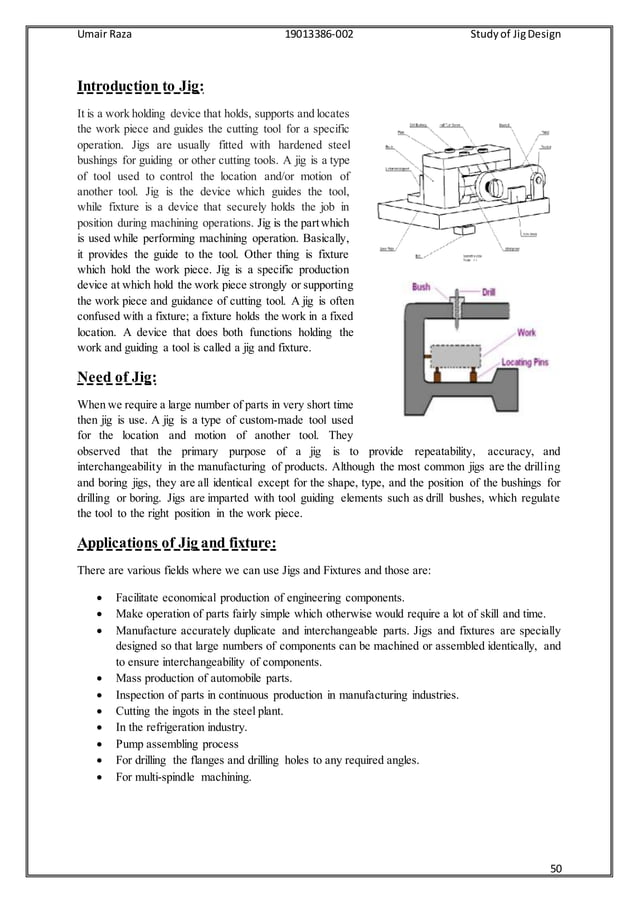 Study of jig design its types. | PDF