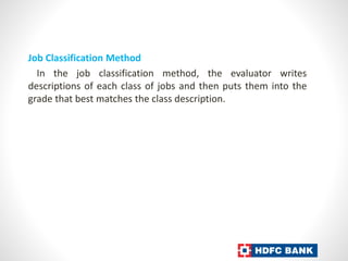 Study of job evaluation.pptx | Human Resources | Business