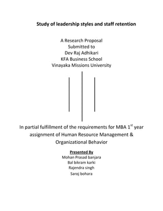 Study of leadership styles and staff retentio1 | DOCX