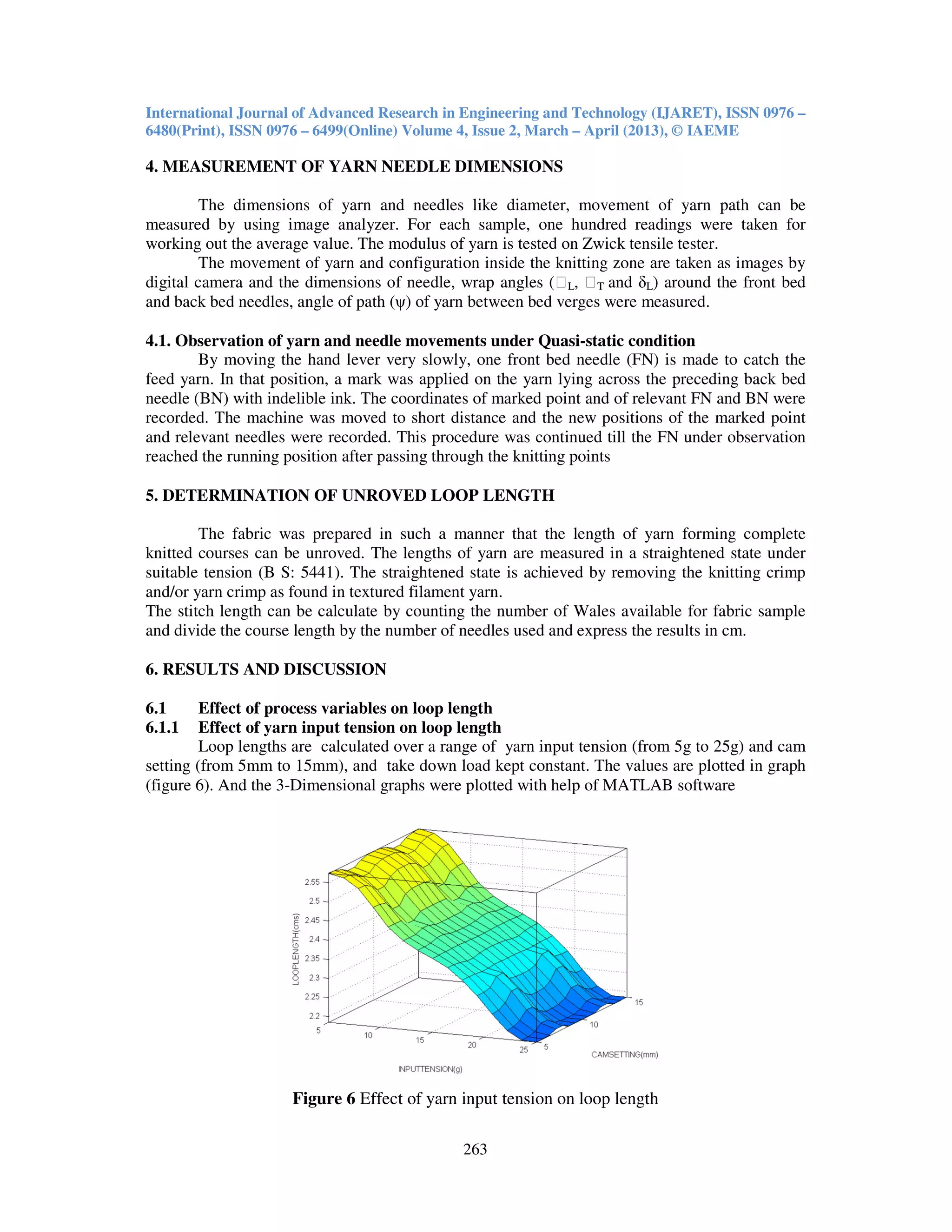 Study of loop formation process on 1 x1 v bed rib knitting machine | PDF