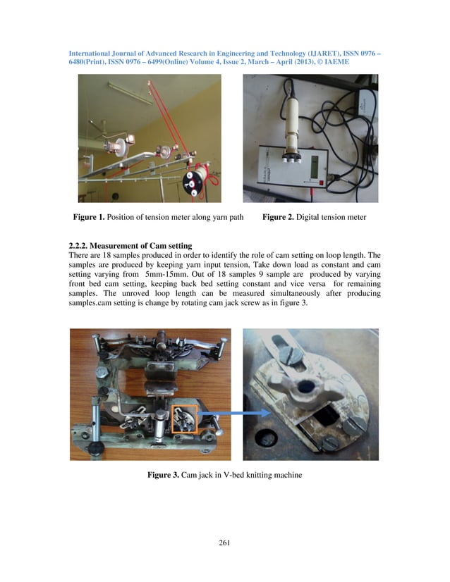 Study of loop formation process on 1 x1 v bed rib knitting machine | PDF