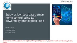 Study of low cost based smart home control using ppt | PPT