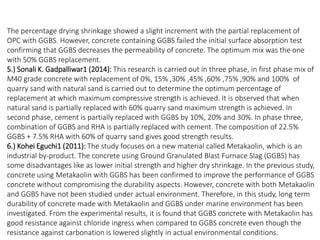 Study of mechanical behaviour of partially replaced cement (2) | PPTX