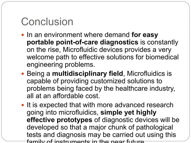 Study of Microfluidics and its Application in Biomedical Diagnostic ...